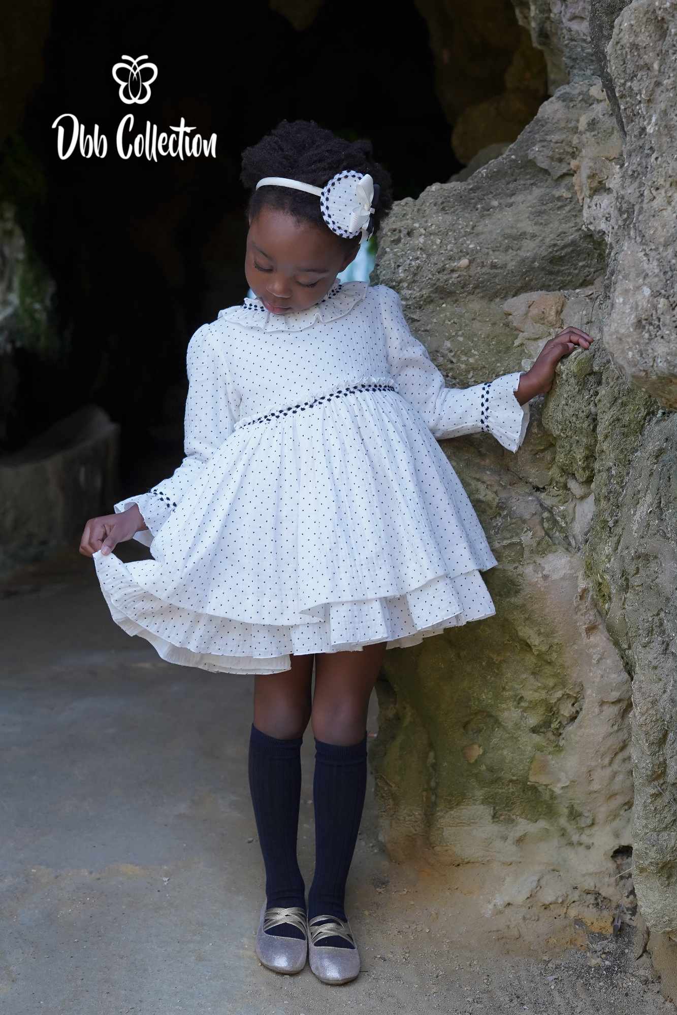 Dbb Collection White Dress With Black Detail - 17502 – Bella Sienna